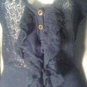 Free People | Sweaters | Free People Pointelle Ruffled Sweater | Poshmark